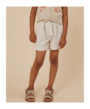 Bonpoint Cream Bermuda Shorts