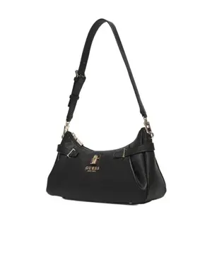 Guess Yesba Pebbled-effect Padlock Shoulder Bag