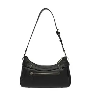 Guess Yesba Pebbled-effect Padlock Shoulder Bag