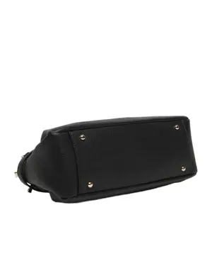 Guess Yesba Pebbled-effect Padlock Shoulder Bag