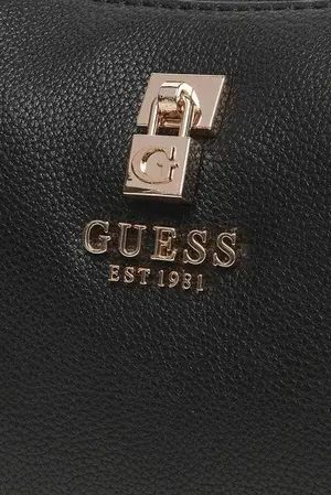 Guess Yesba Pebbled-effect Padlock Shoulder Bag