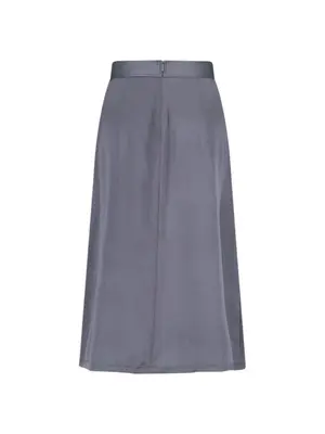 Aspesi Pleated Long Satin Skirt