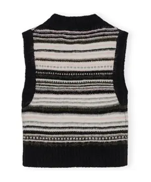 GANNI Vest With Striped Pattern