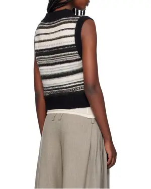 GANNI Vest With Striped Pattern