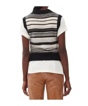 GANNI Vest With Striped Pattern