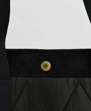 Barbour Healy Logo Embroidered Top Handle Bag