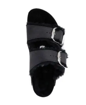 BIRKENSTOCK Fur-lined Double-strap Sandals