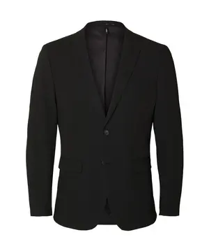 SELECTED Long-sleeved Suit Coat - Black
