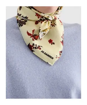 JIL SANDER Printed Silk Foulard