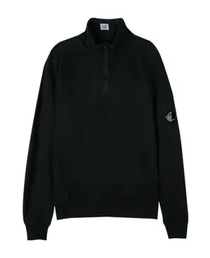 C.P. COMPANY High-necked Sweater - Black