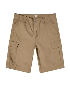 Carhartt Work In Progress Logo-patch Knee-length Cargo Shorts - Brown