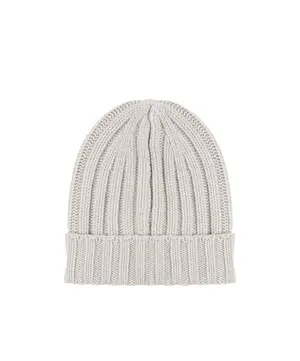 GIULIANO GALIANO Ribbed Cuff Hat - White