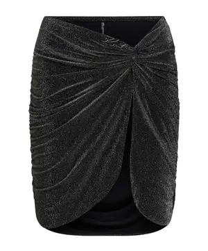 Karl Lagerfeld Metallic Skirt - Black