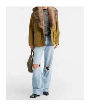 NILI LOTAN Ronay Shearling-trimmed Cotton Parka