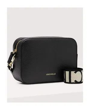 COCCINELLE Tebe Logo Stamp Zipped Small Shoulder Bag