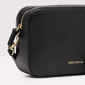 COCCINELLE Tebe Logo Stamp Zipped Small Shoulder Bag