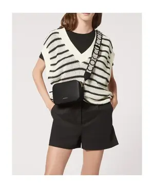 COCCINELLE Tebe Logo Stamp Zipped Small Shoulder Bag