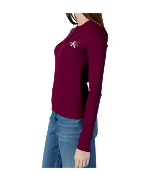 Calvin Klein Long-sleeved Button-up T-shirt