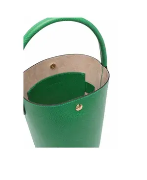 Longchamp Pure Logo Embossed Small Bucket Bag