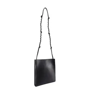 JIL SANDER Logo Embossed Braided Strapped Shoulder Bag
