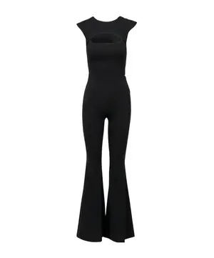 ANIYE BY Crew Neck Jumpsuit - Black