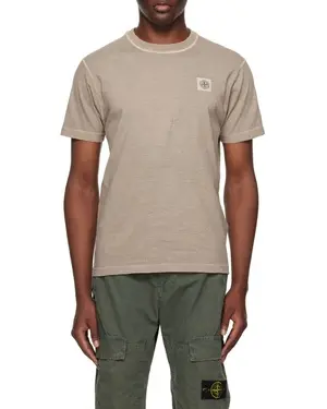 Stone Island Logo Patch Crewneck T-shirt