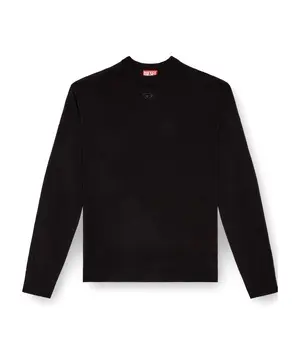 DIESEL® K-garth Oval D Logo Knitted Jumper - Black