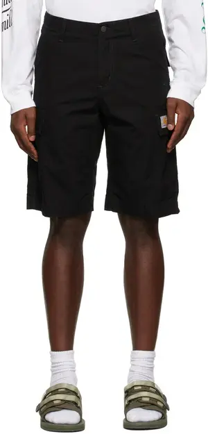 Carhartt Work In Progress Logo Patch Cargo Shorts