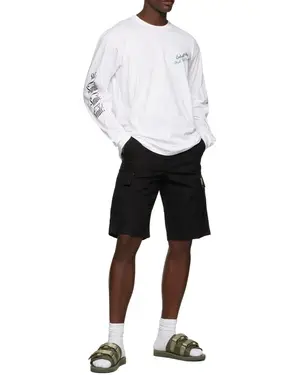 Carhartt Work In Progress Logo Patch Cargo Shorts
