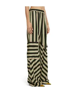 MSGM High-waist Striped Trousers