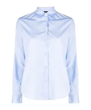 Aspesi Long-sleeved Button-up Shirt - Blue