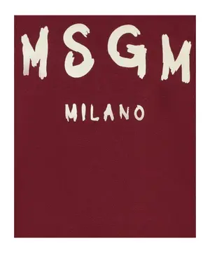 MSGM Logo-print Crew-neck Sweatshirt