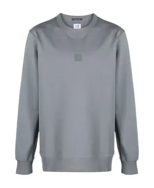 C.P. COMPANY Stretch Fleece Long-sleeved Sweatshirt - Gray