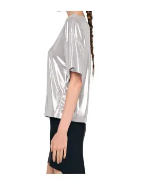 Norma Kamali Short Sleeve Boxy T