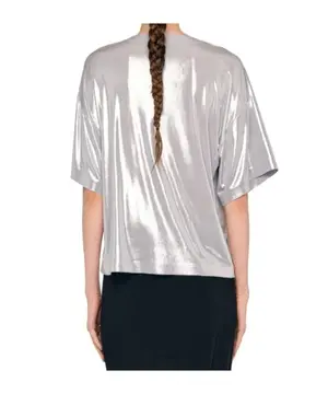 Norma Kamali Short Sleeve Boxy T