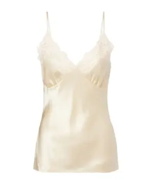 Stella McCartney Lace-trimmed Silk Satin Camisole - Nude