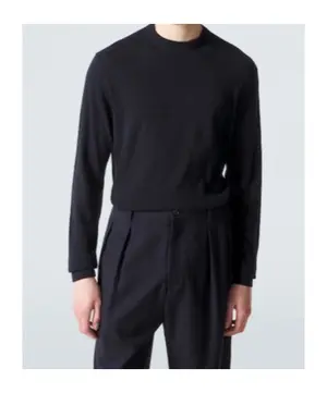 Giorgio Armani Crew Neck Long Sleeve Polo Shirt