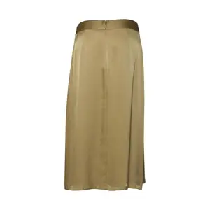 Aspesi Pleated Long Satin Skirt