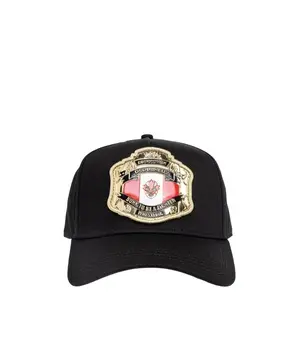 Dsquared2 Patterned Hat - Black