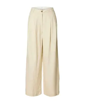 SELECTED Casual Pants With Belt Loops - Nude