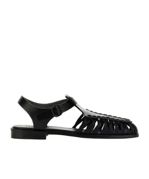 Hereu Alaro Leather Sandals - Black