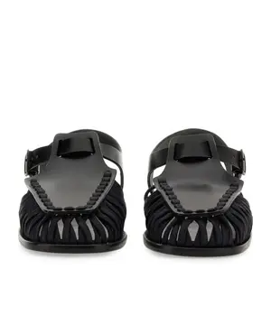 Hereu Alaro Leather Sandals - Black