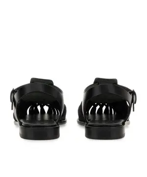 Hereu Alaro Leather Sandals - Black