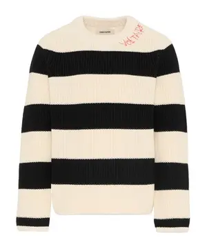 Zadig&Voltaire Striped Sweater - White