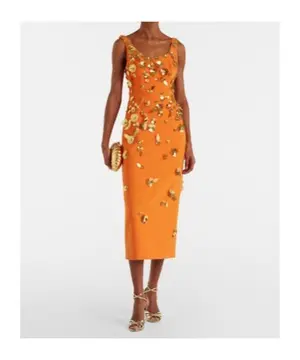 Carolina Herrera Floral-appliqué Gown