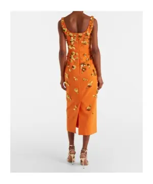 Carolina Herrera Floral-appliqué Gown