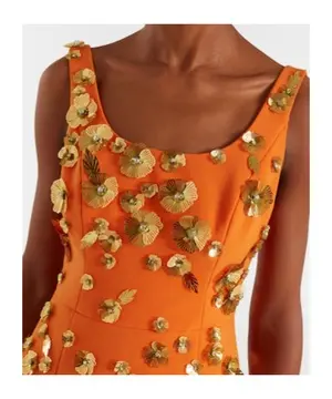 Carolina Herrera Floral-appliqué Gown