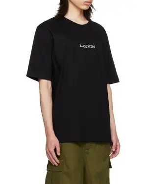 LANVIN Logo Embroidered Crewneck T-shirt