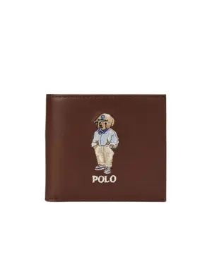 Ralph Lauren Polo Bear Leather Wallet - Brown