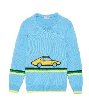 J.W.ANDERSON Car Jumper In Sky Blue - Sky-blue